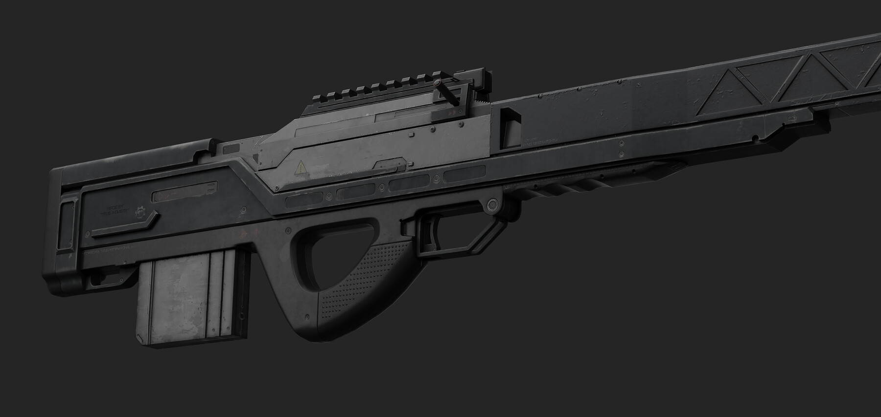 ArtStation - Sci-Fi Bullpup Rifle | Game Assets