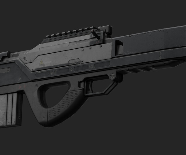 ArtStation - Sci-Fi Bullpup Rifle | Game Assets