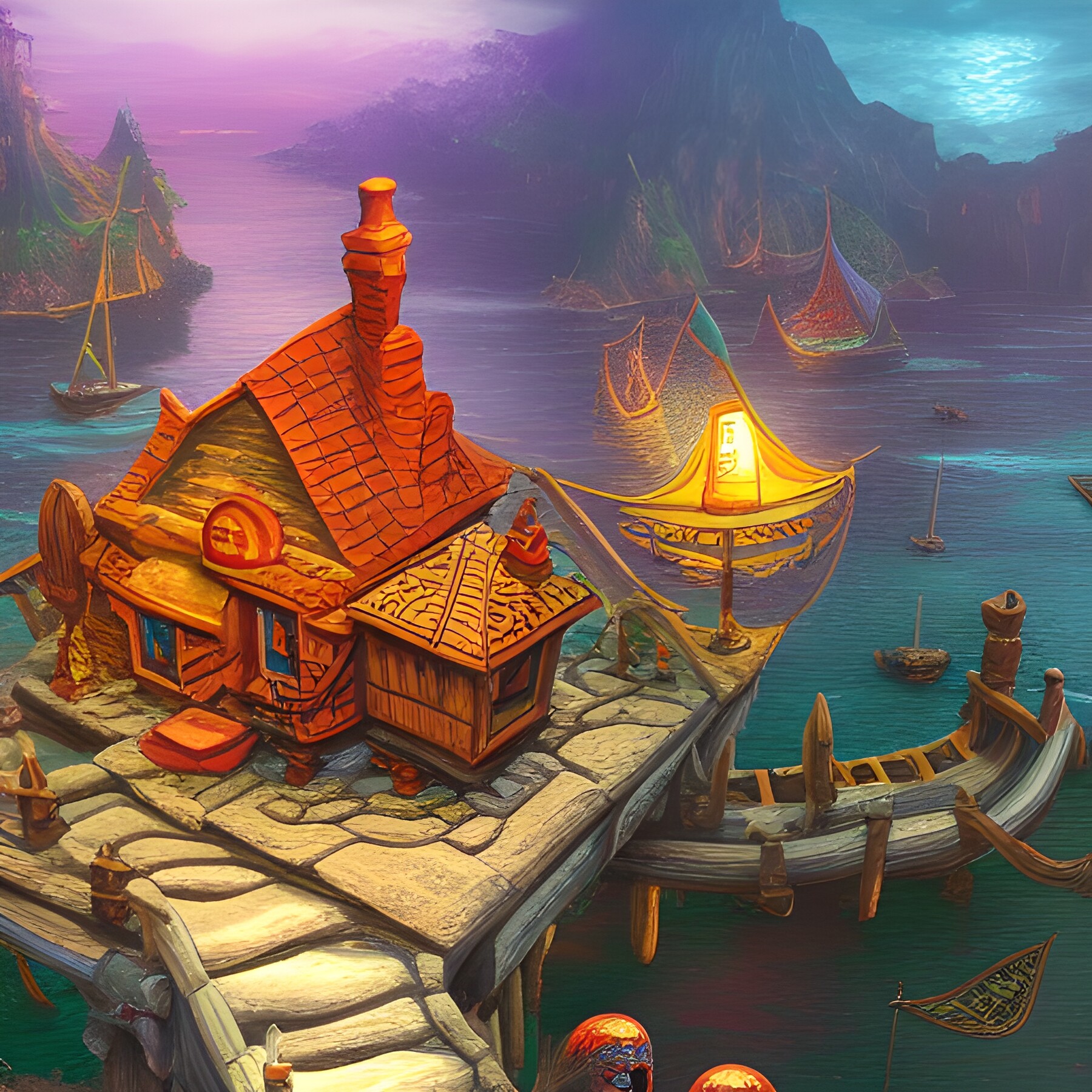 ArtStation - Tiny pirate house | Artworks