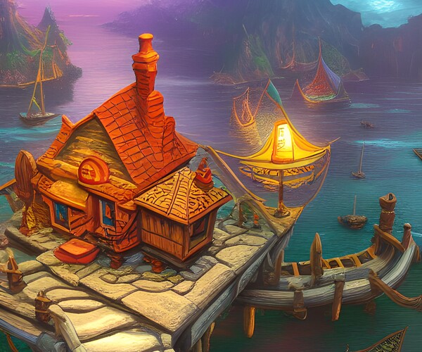 ArtStation - Tiny pirate house | Artworks