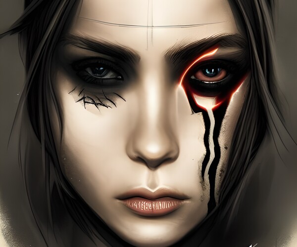 ArtStation - Scarred face | Artworks