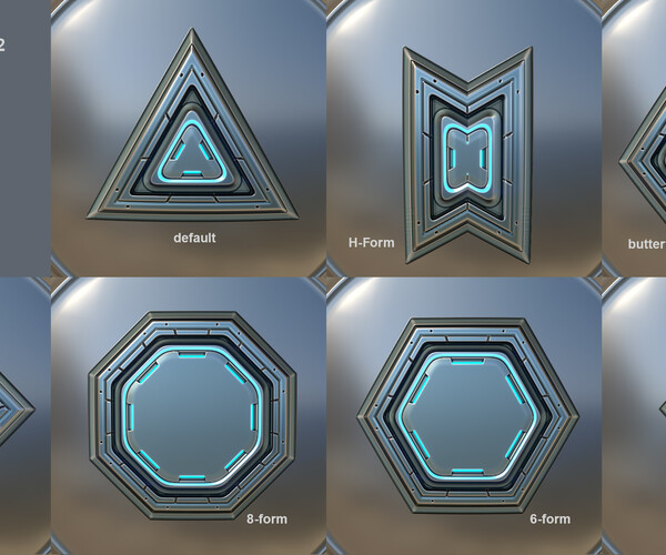 ArtStation - Sci-fi tools for Substance Painter | Brushes