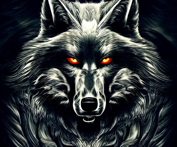 ArtStation - Shadow Wolf - A Captivating Tale of Night and Mystery ...