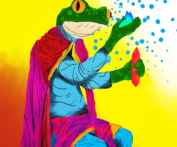ArtStation - Frog Wizard | Artworks