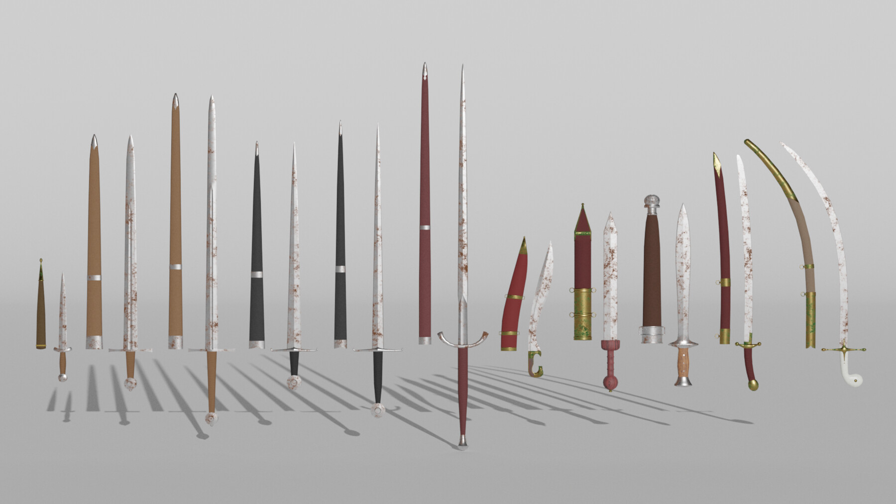 ArtStation - Ancient and Medieval Swords | Game Assets