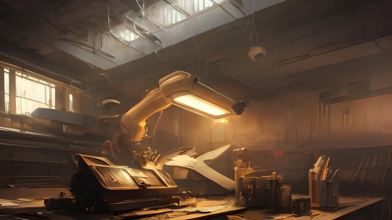 ArtStation - 02 Hangar Garage Ex Machina 3100 jpg pack runwayml art | Artworks