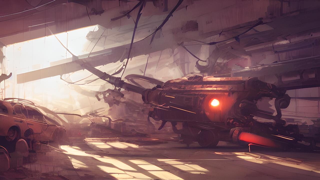 ArtStation - 02 Hangar Garage Ex Machina 3100 jpg pack runwayml art | Artworks