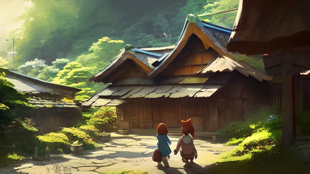 ArtStation - 05 cozy village 1300 jpg pack runwayml art | Artworks