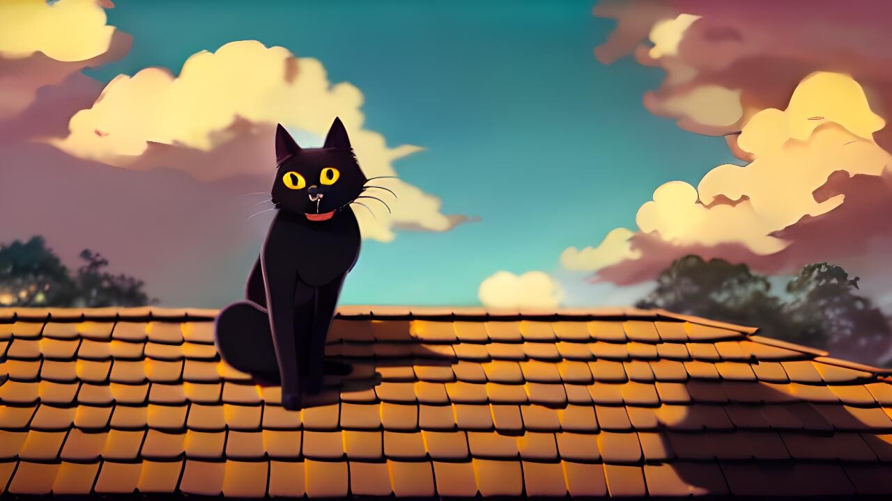 ArtStation - 36 black cat 500 jpg pack runwayml art | Artworks