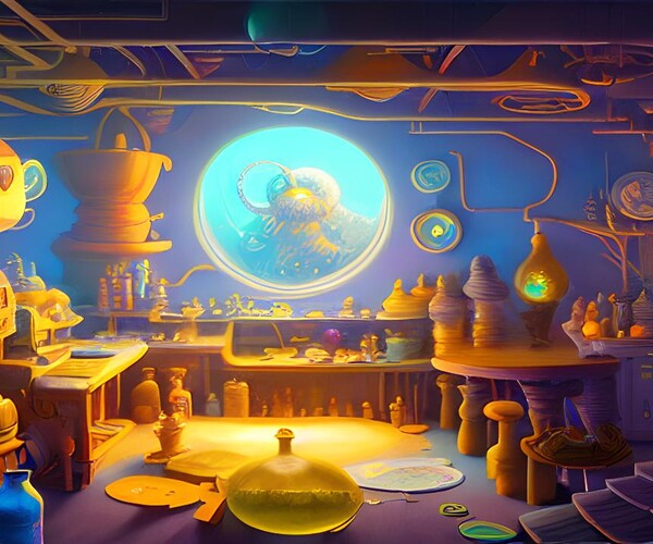 ArtStation - 40 wizards laboratory 1300 jpg pack runwayml art | Artworks