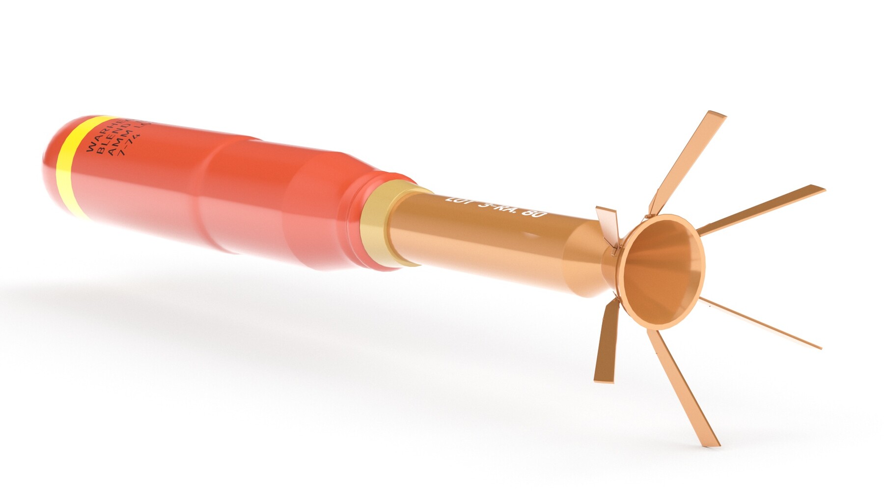 ArtStation - Incendiary Rocket 66 mm M74 3D Model | Resources