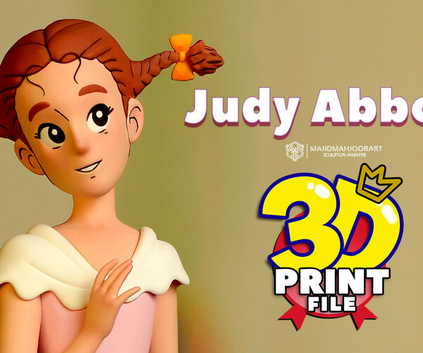 ArtStation - Judy Abbott 3d print model ( ready for 3D print ) with UV ...
