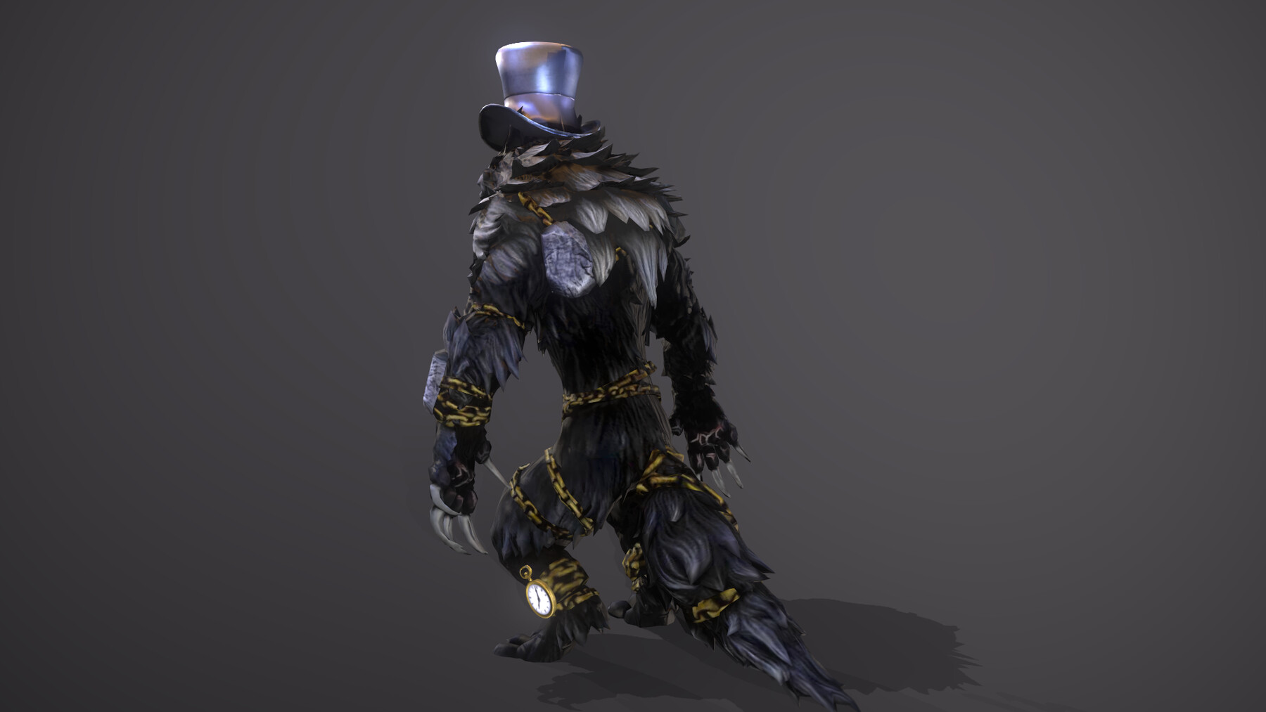 ArtStation - Black Wolf Fenrir Rigged 3D | Game Assets