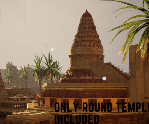 ArtStation - High Quality Medieval/Ancient Temple Tower (Round) 3D ...