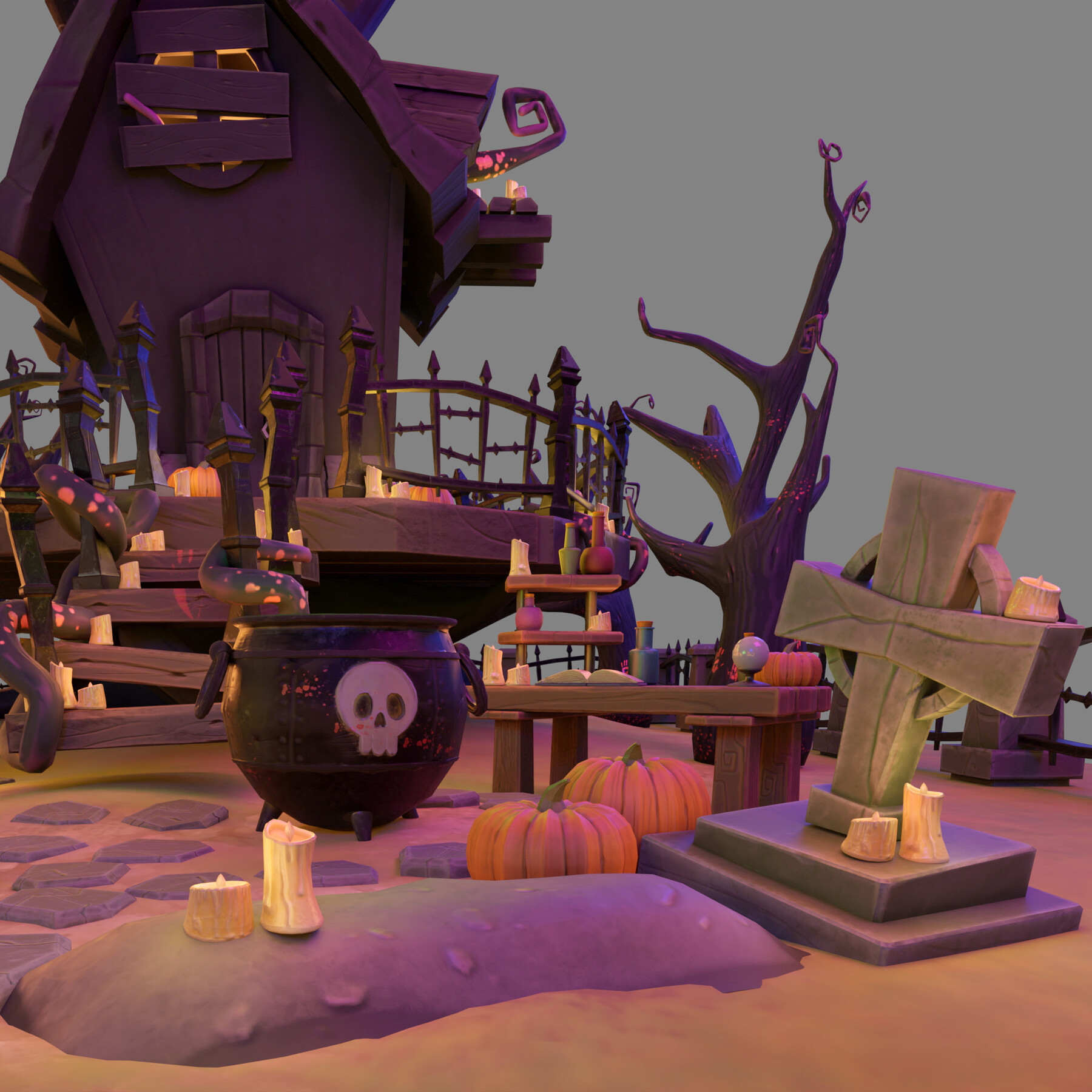 ArtStation - Stylized Halloween Models | Game Assets