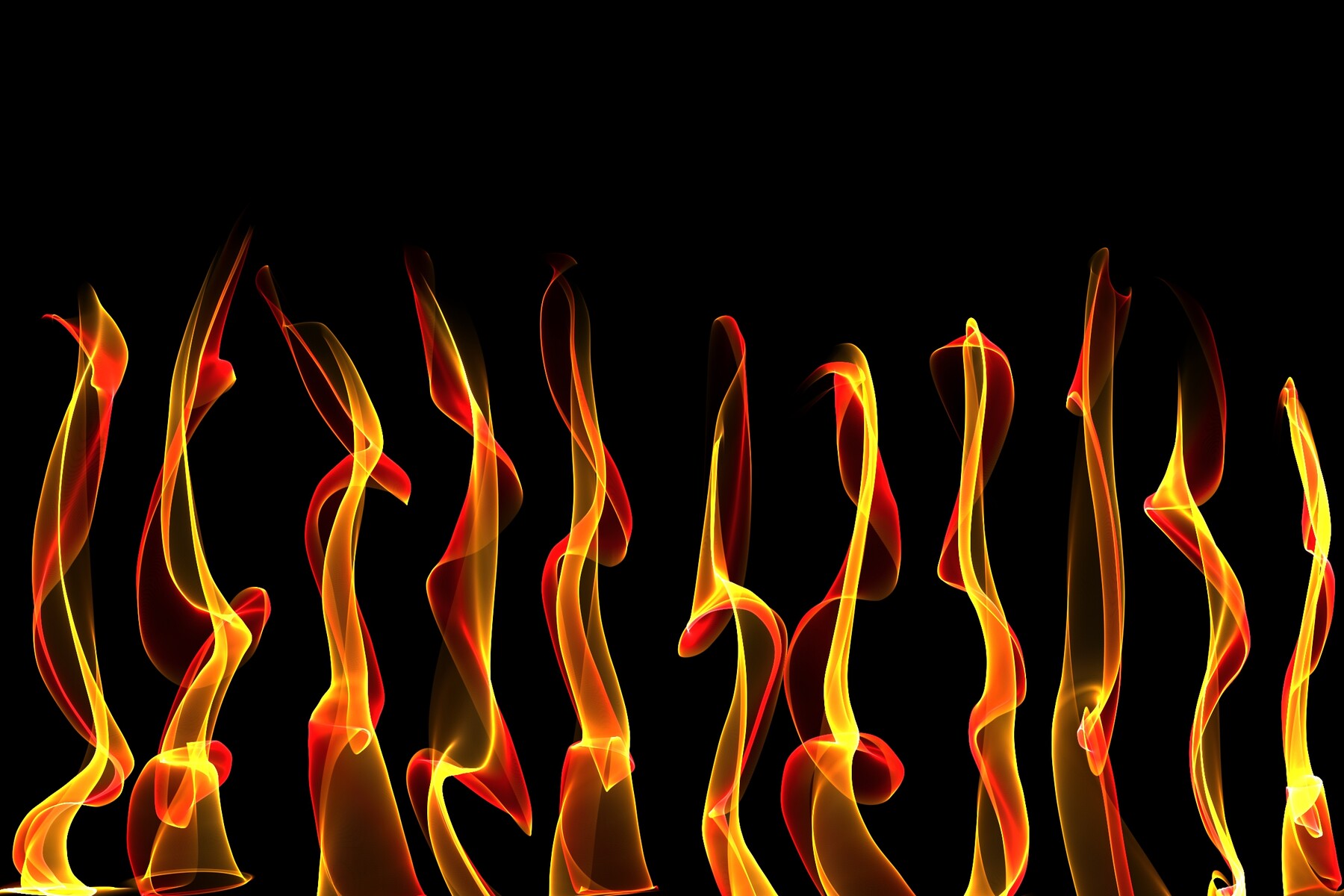 ArtStation - Set of Various Flames on Black Background v1 | Artworks