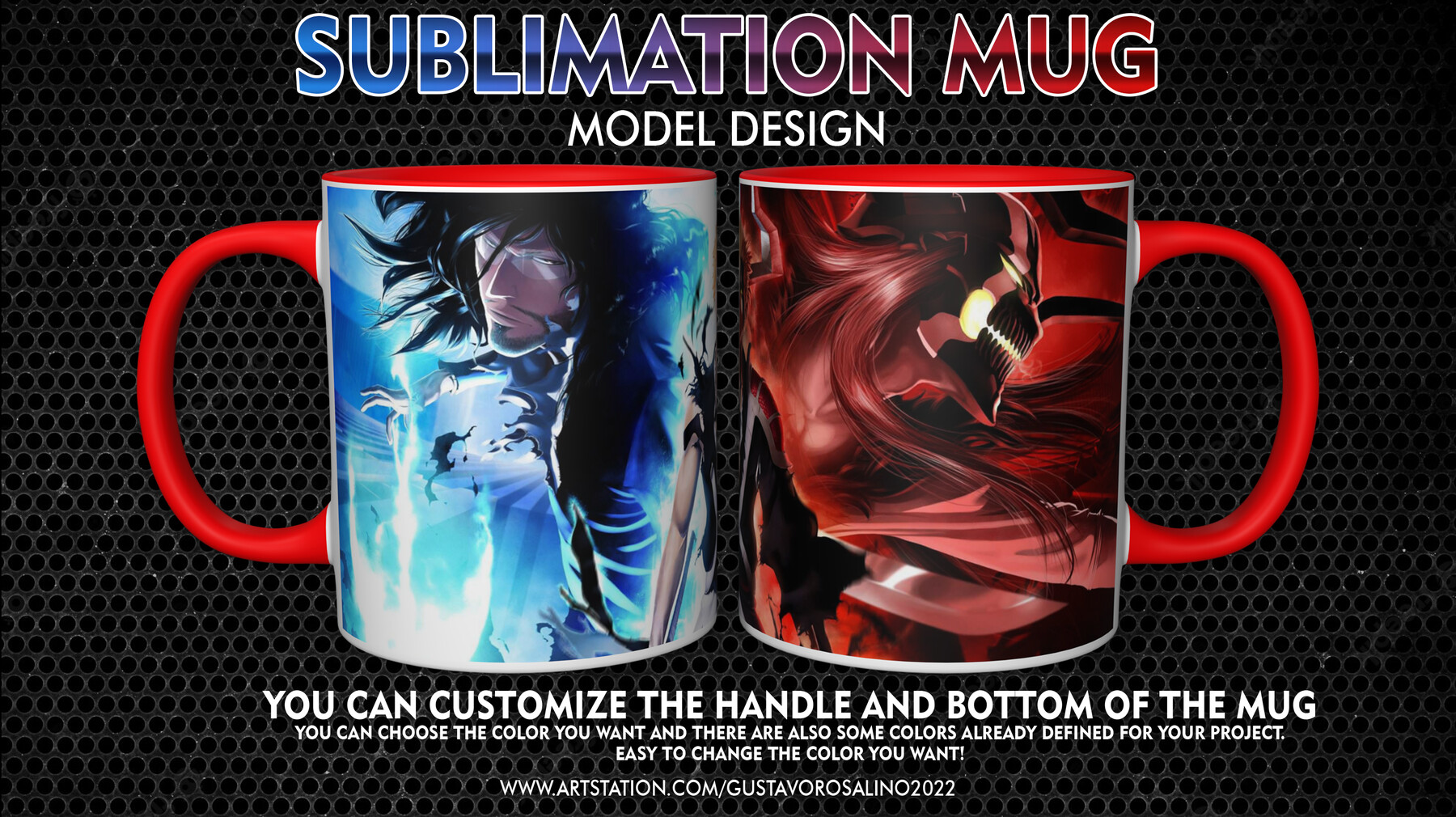 ArtStation - Sublimation Mug 3D Model Design | Resources