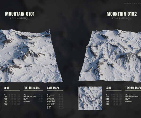 ArtStation - 8k Landscapes - Mountain Vol.1 | Game Assets