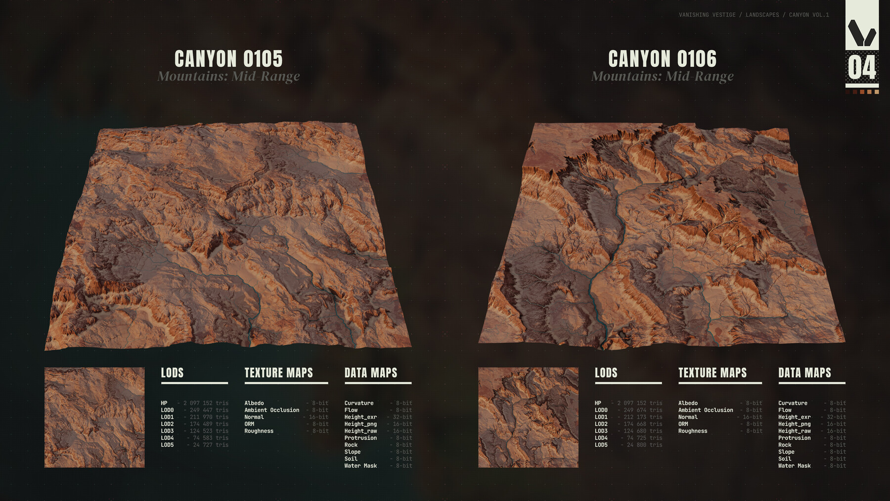 ArtStation - 8k Landscapes - Canyon Vol.1 | Game Assets