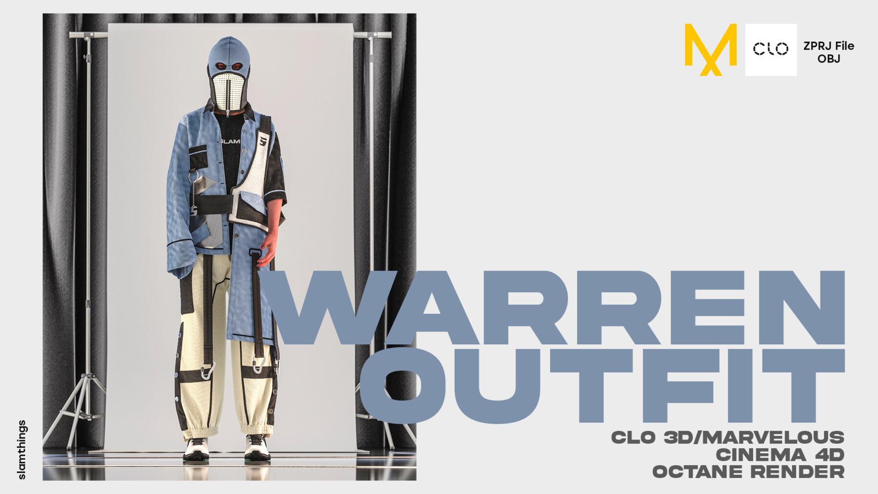 ArtStation - Streetwear FULL OUTFIT #001 - Clo 3D / Marvelous Designer ...