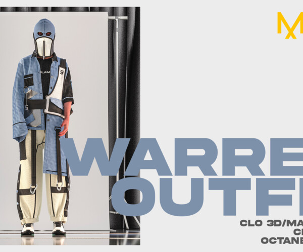 ArtStation - Streetwear FULL OUTFIT #001 - Clo 3D / Marvelous Designer ...