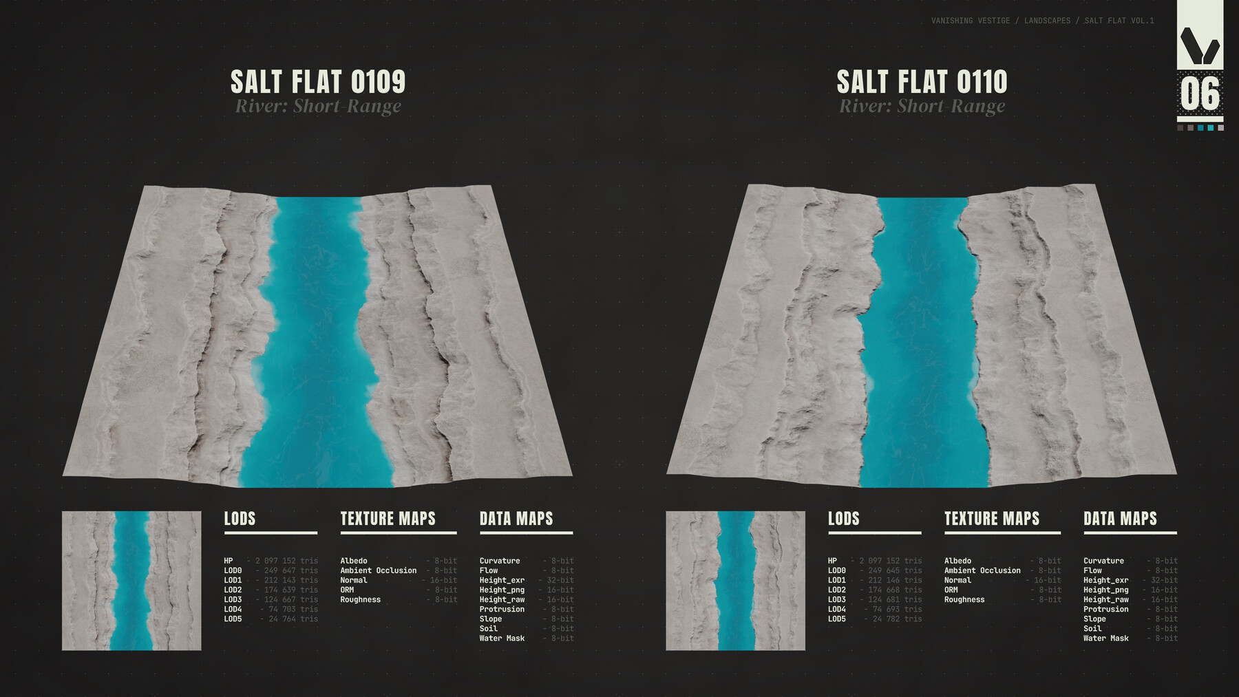 ArtStation - 8k Landscapes - Salt Flat Vol.1 | Game Assets
