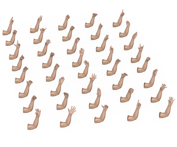 ArtStation - 40 Hand Pose Collection | Resources