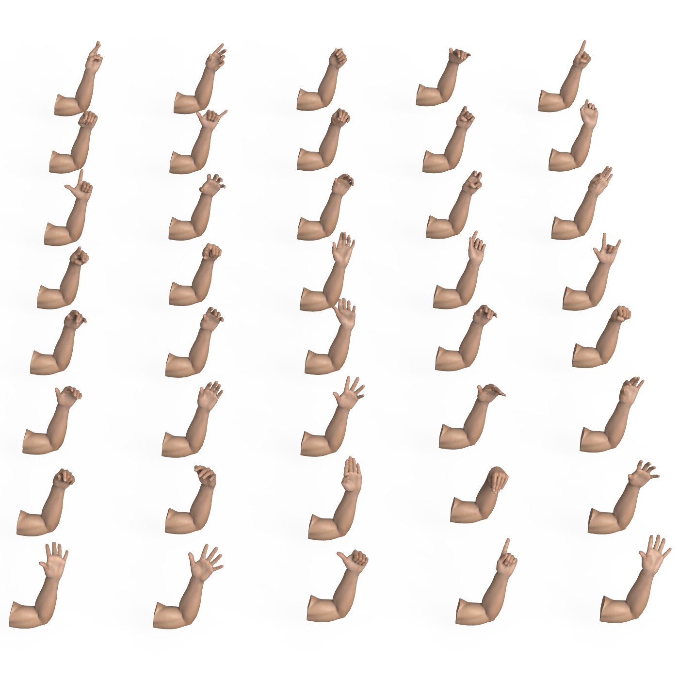 ArtStation - 40 Hand Pose Collection | Resources