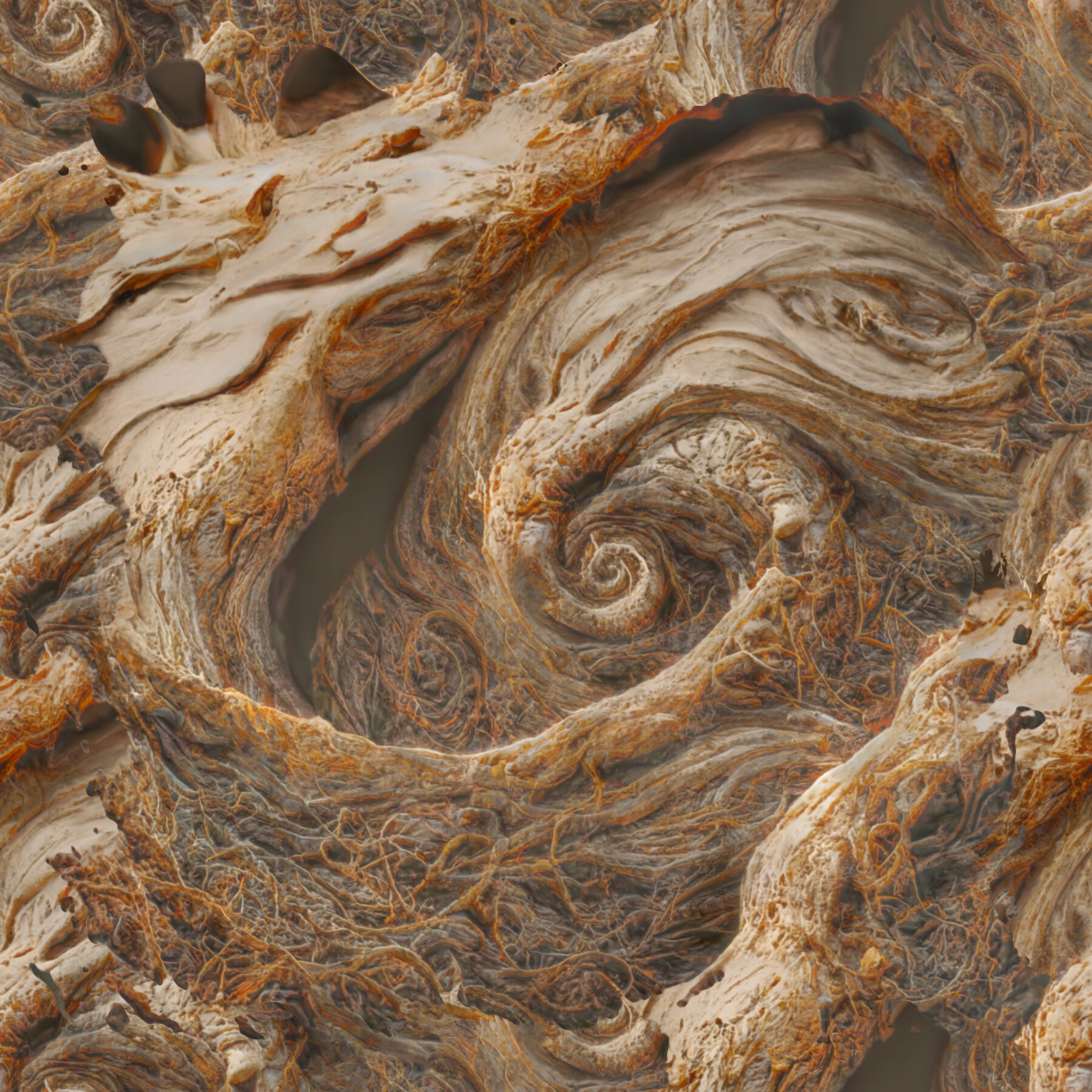 ArtStation - AI based PBR Roots Texture 2048x2048 | Resources