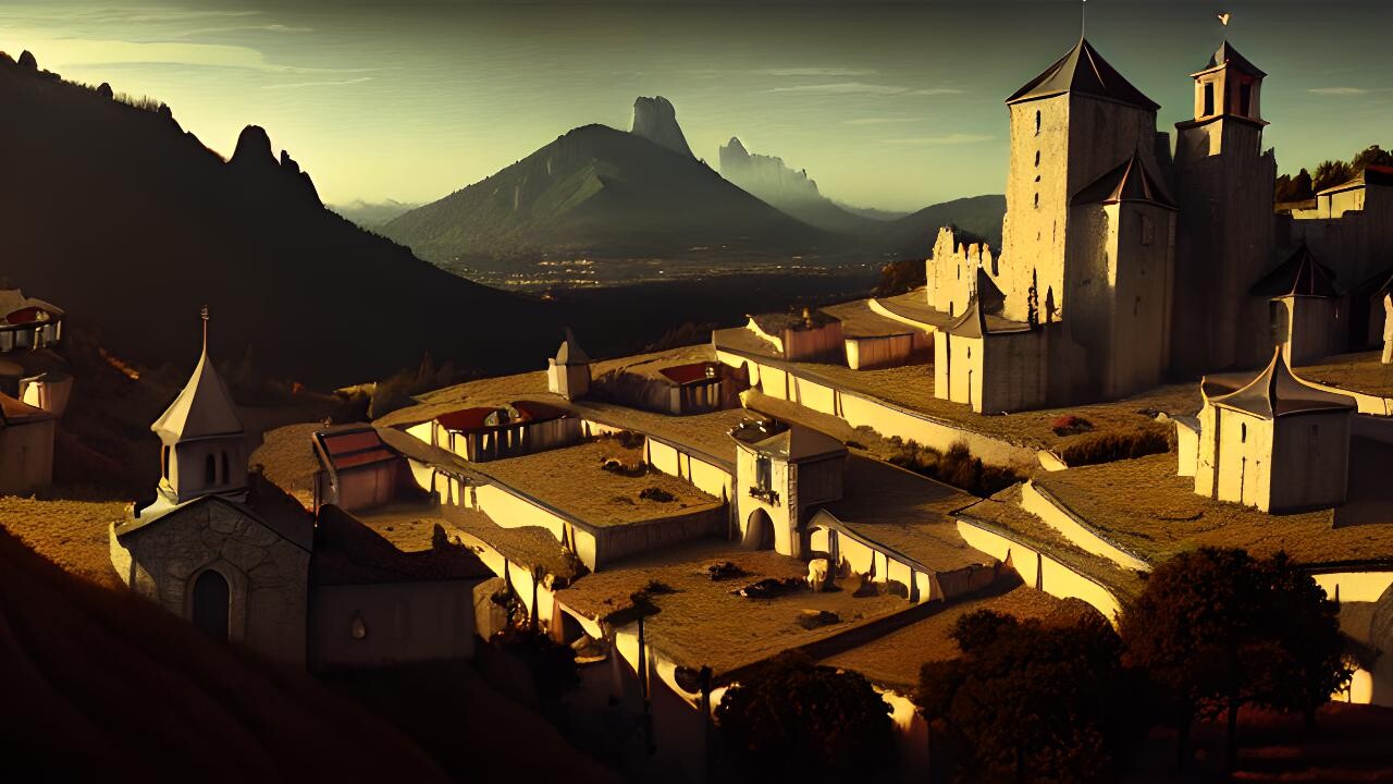 ArtStation - 45 A medieval city 1100 jpg pack runwayml art | Artworks