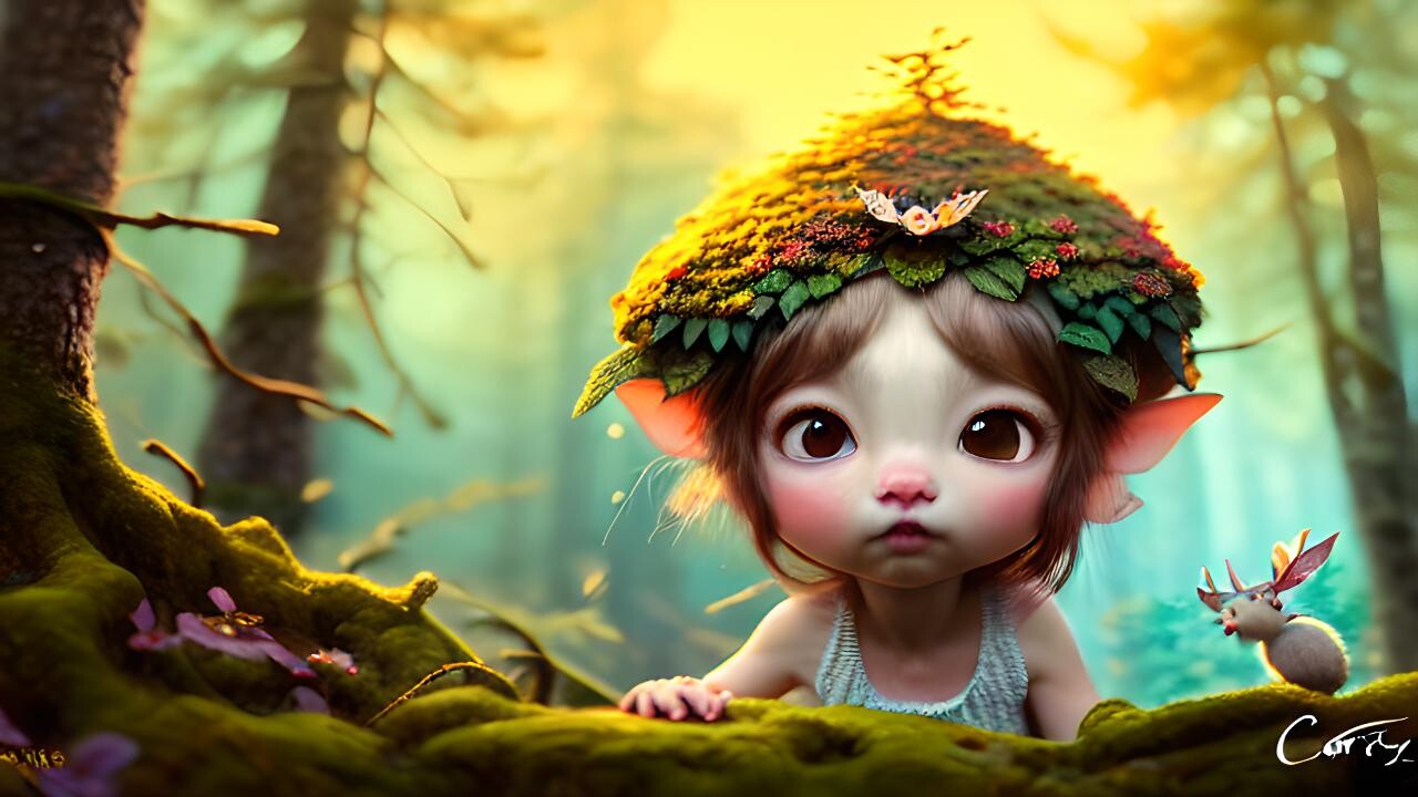 ArtStation - 57 Tiny and cute forest 2700 jpg pack runwayml art | Artworks