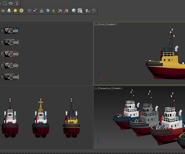 ArtStation - Tug Boat | Game Assets