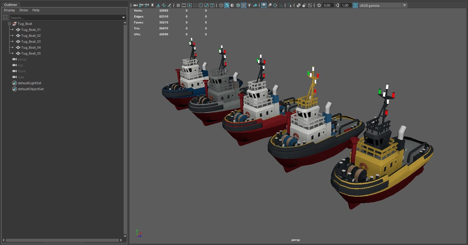 ArtStation - Tug Boat | Game Assets