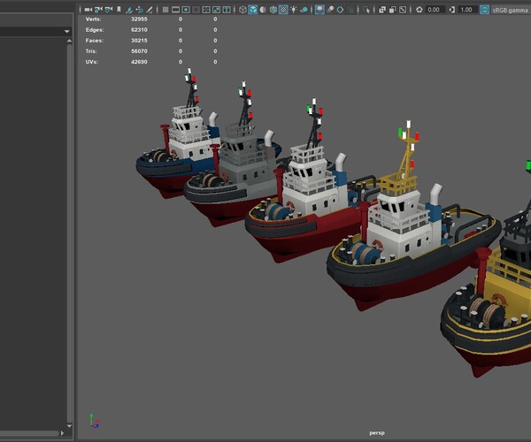 ArtStation - Tug Boat | Game Assets