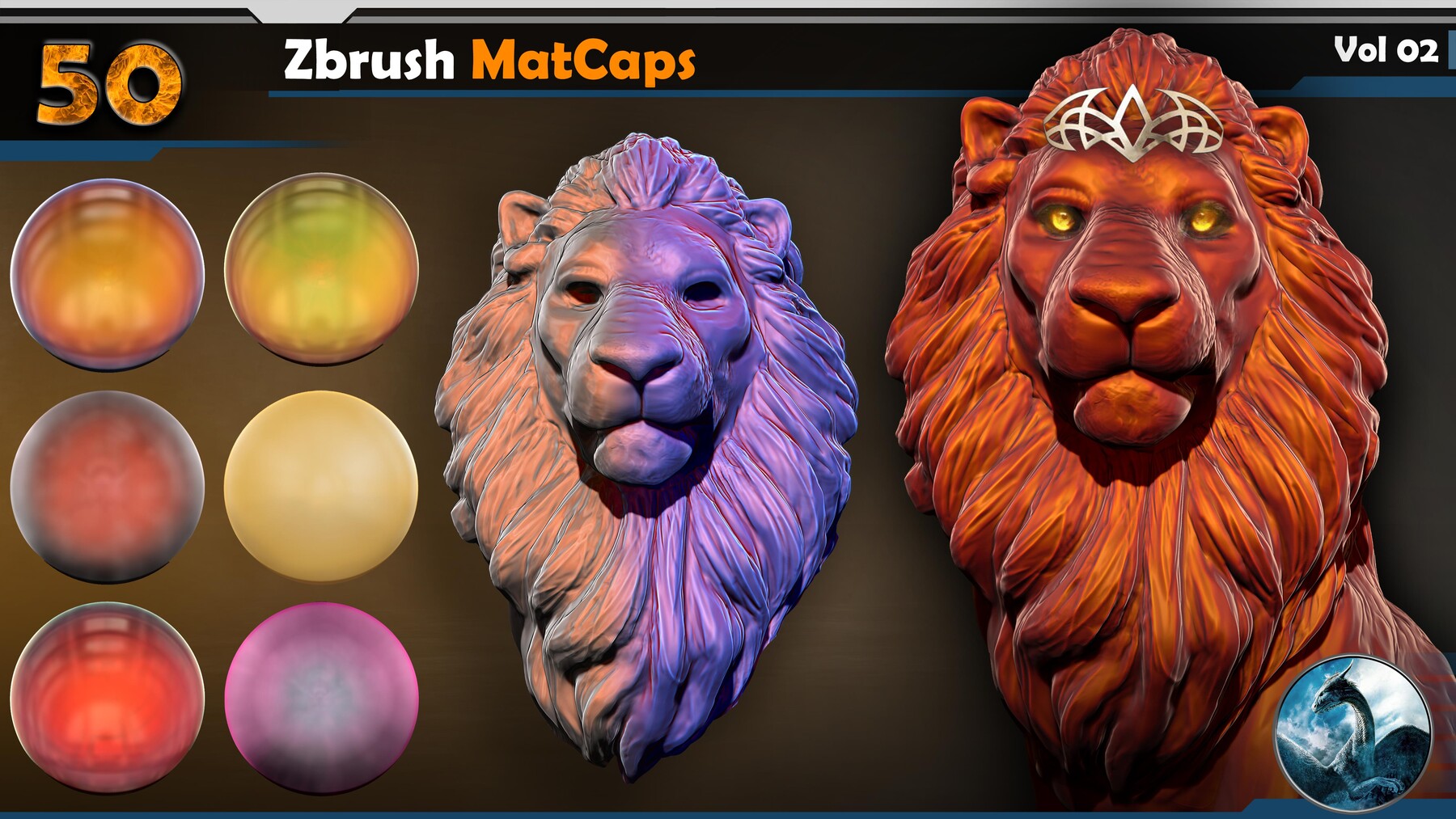ArtStation - Zbrush MatCaps Vol 02 | Resources