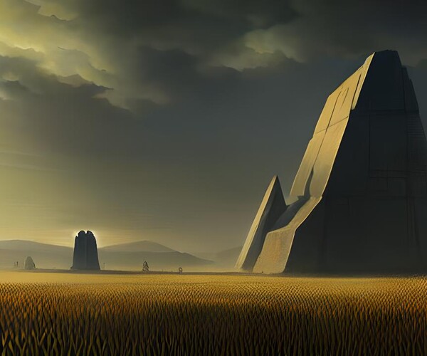 ArtStation - 61 monolithic structure 2400 jpg pack runwayml art | Artworks