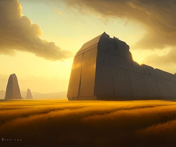 ArtStation - 61 monolithic structure 2400 jpg pack runwayml art | Artworks