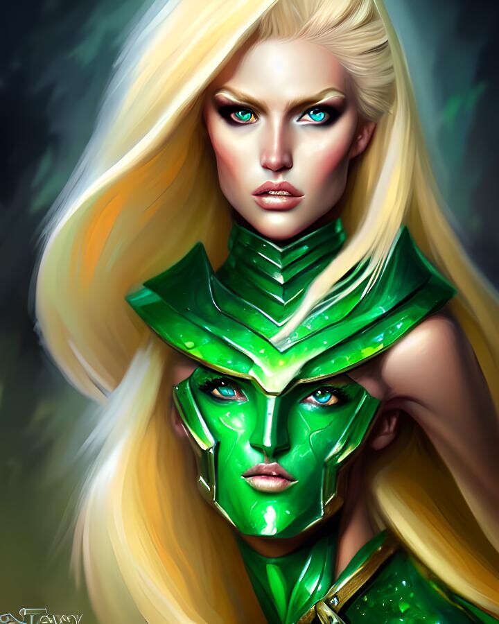 ArtStation - 78 emerald warrior 200 jpg pack runwayml art | Artworks