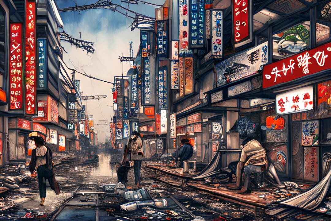 ArtStation - 93 downtown area in contemporary Japan 2200 jpg pack ...