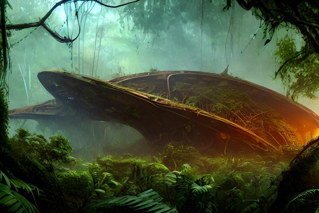 ArtStation - 94 Rusted alien spaceship 4600 jpg pack wombo art | Artworks