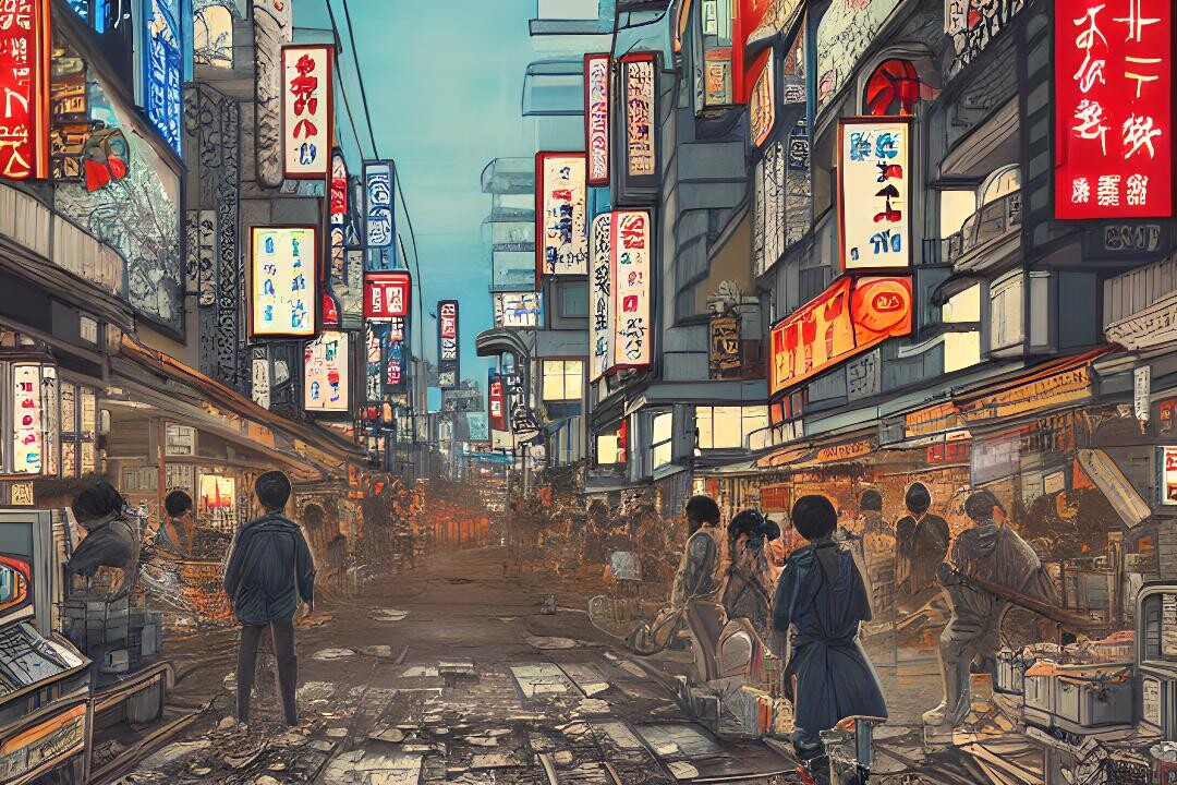 ArtStation - 93 downtown area in contemporary Japan 2200 jpg pack ...