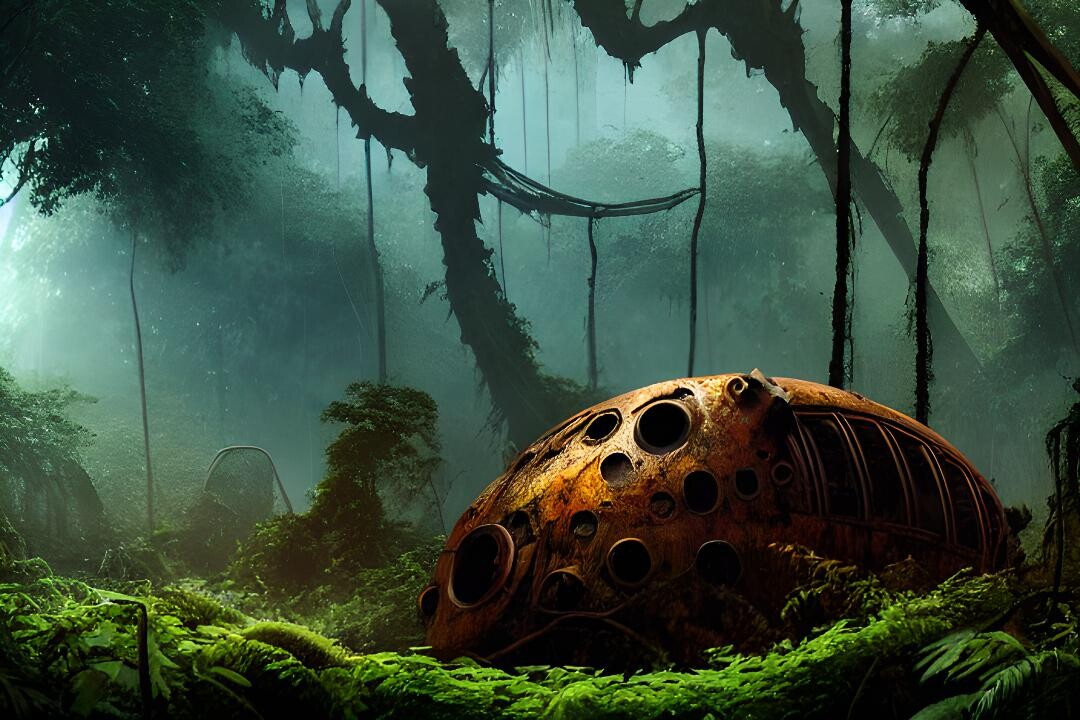 ArtStation - 94 Rusted alien spaceship 4600 jpg pack wombo art | Artworks