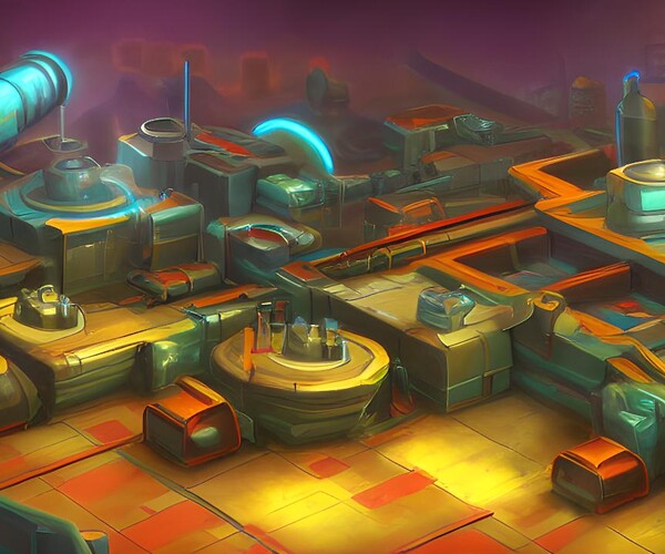 ArtStation - 98 worldland factory 5100 jpg pack runwayml art | Artworks