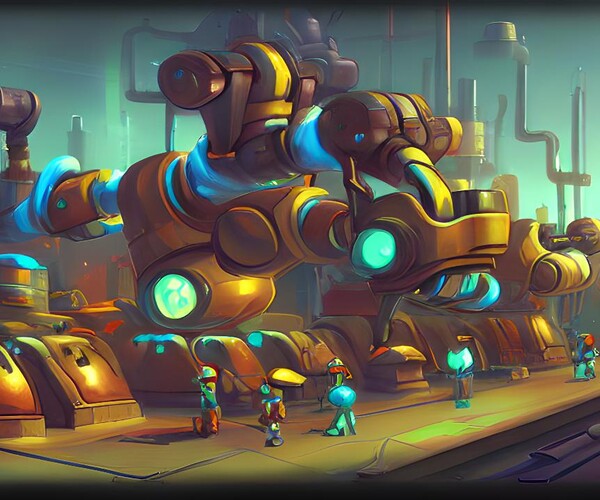 ArtStation - 98 worldland factory 5100 jpg pack runwayml art | Artworks
