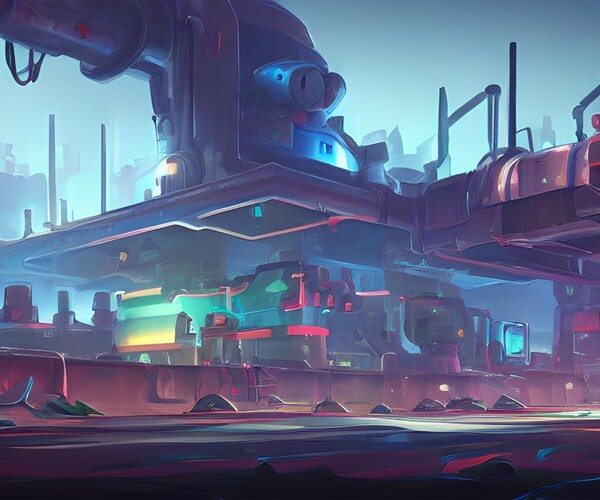 ArtStation - 98 worldland factory 5100 jpg pack runwayml art | Artworks