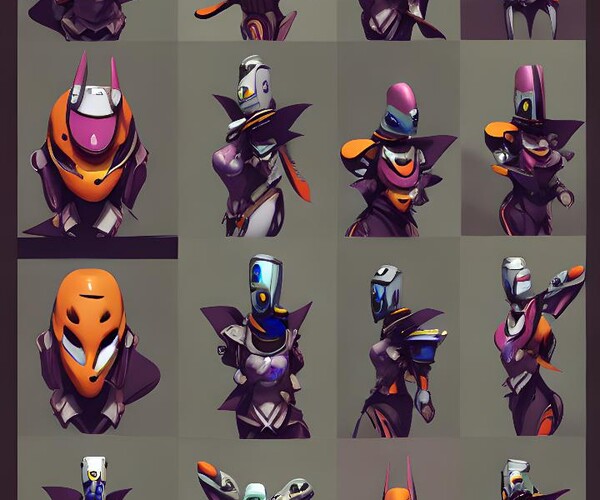 ArtStation - 101 meka 6400 jpg pack runwayml art | Artworks