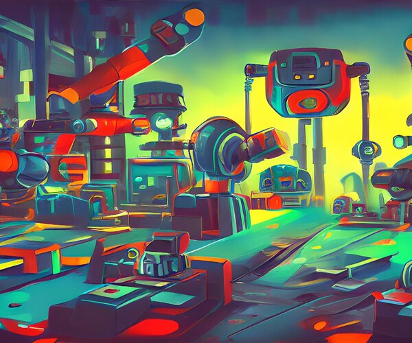 ArtStation - 98 worldland factory 5100 jpg pack runwayml art | Artworks
