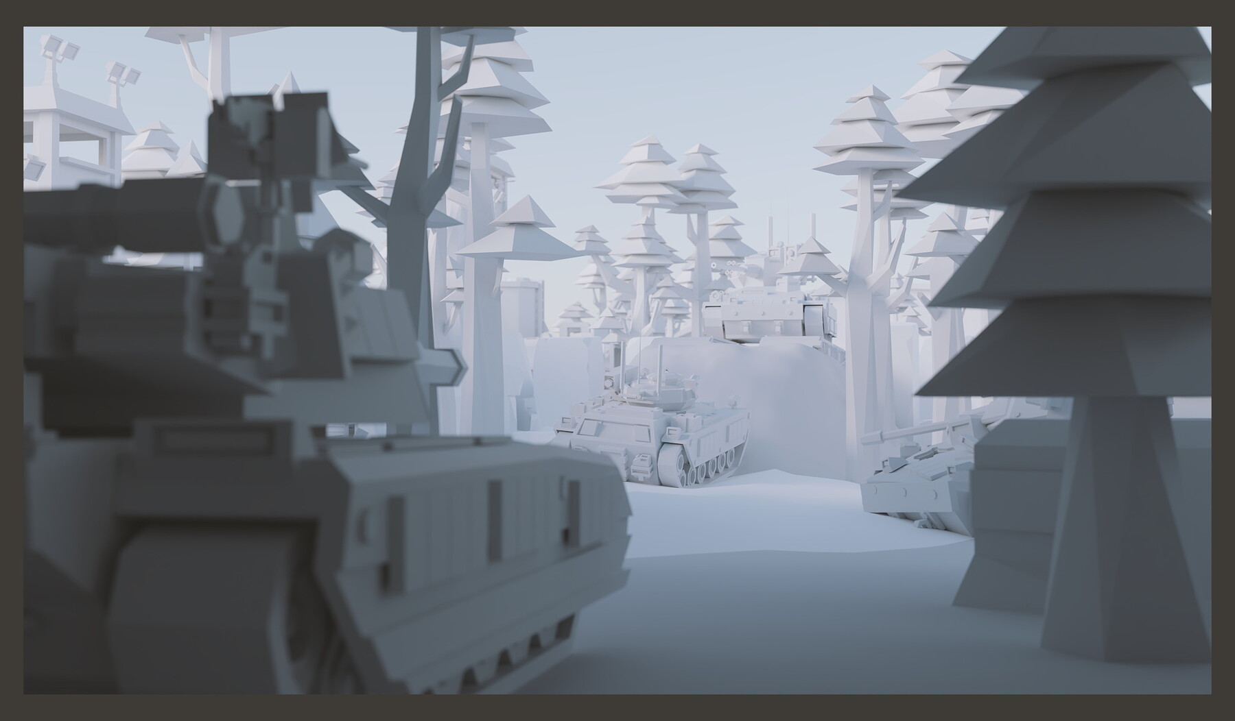 ArtStation - TANK base low poly 3D Game Kit | Resources