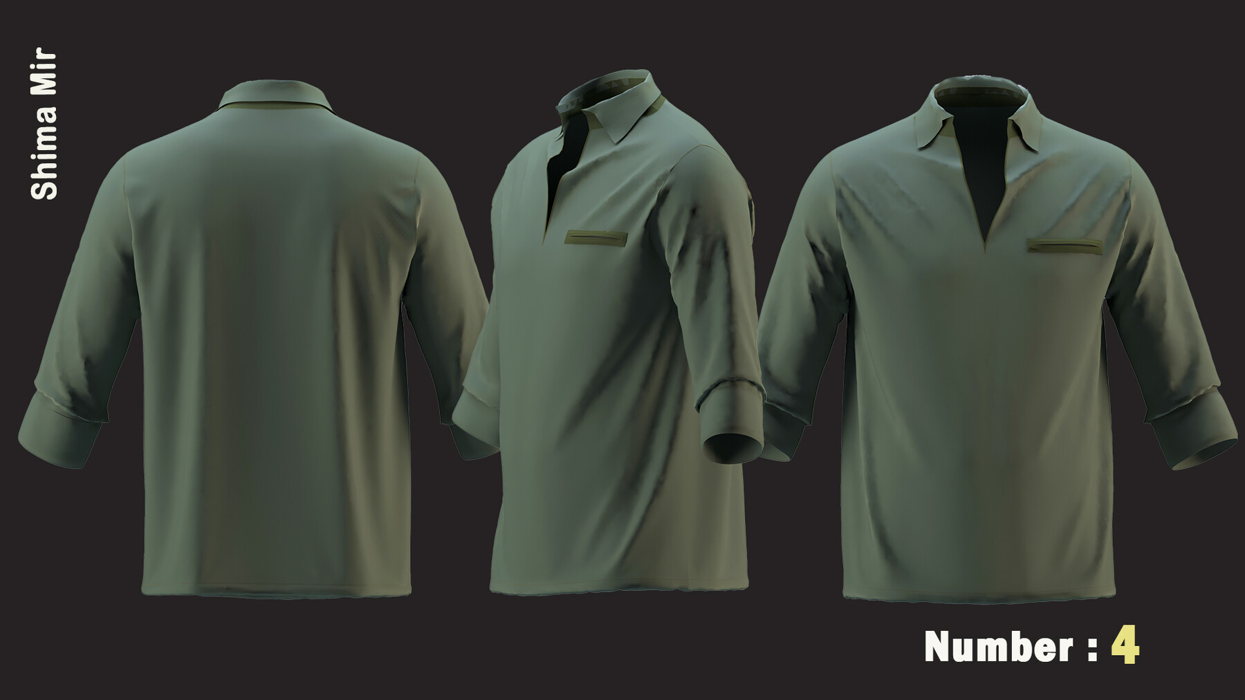 ArtStation - 10 Men's T-shirt (ZPRJ, FBX , OBJ, MTL , MAX , TEXTURES ...
