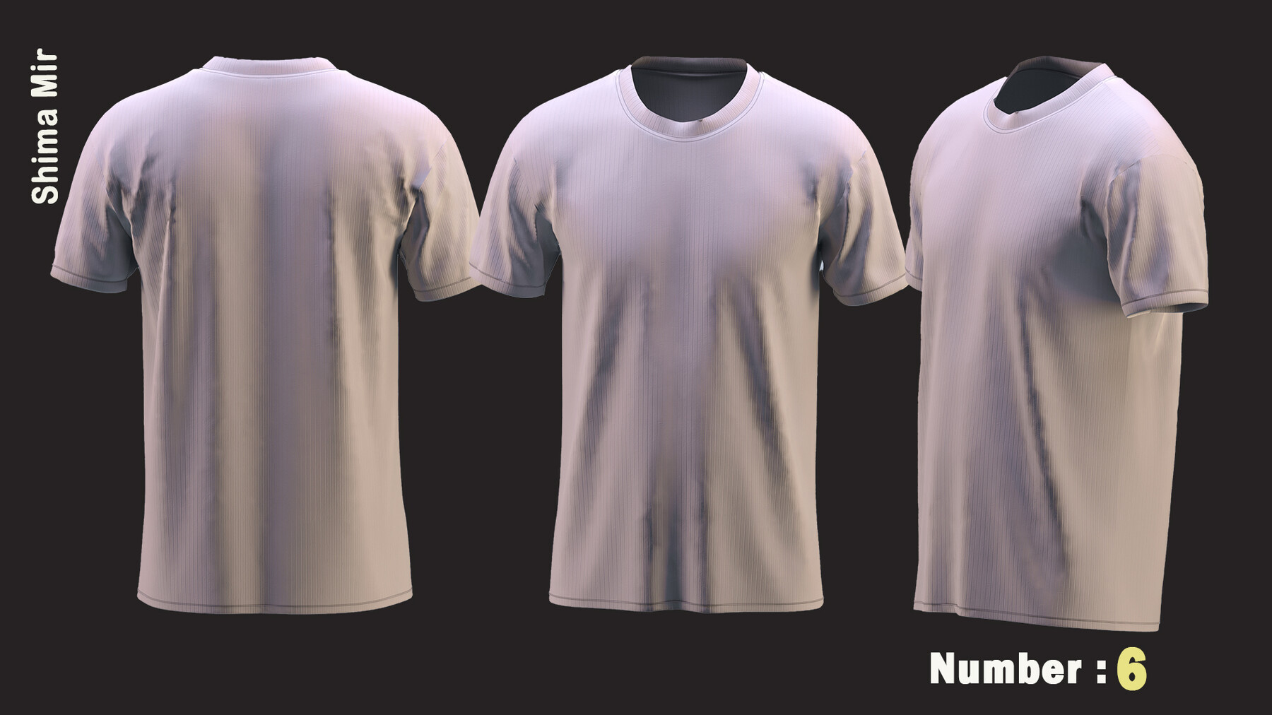 ArtStation - 10 Men's T-shirt (ZPRJ, FBX , OBJ, MTL , MAX , TEXTURES ...